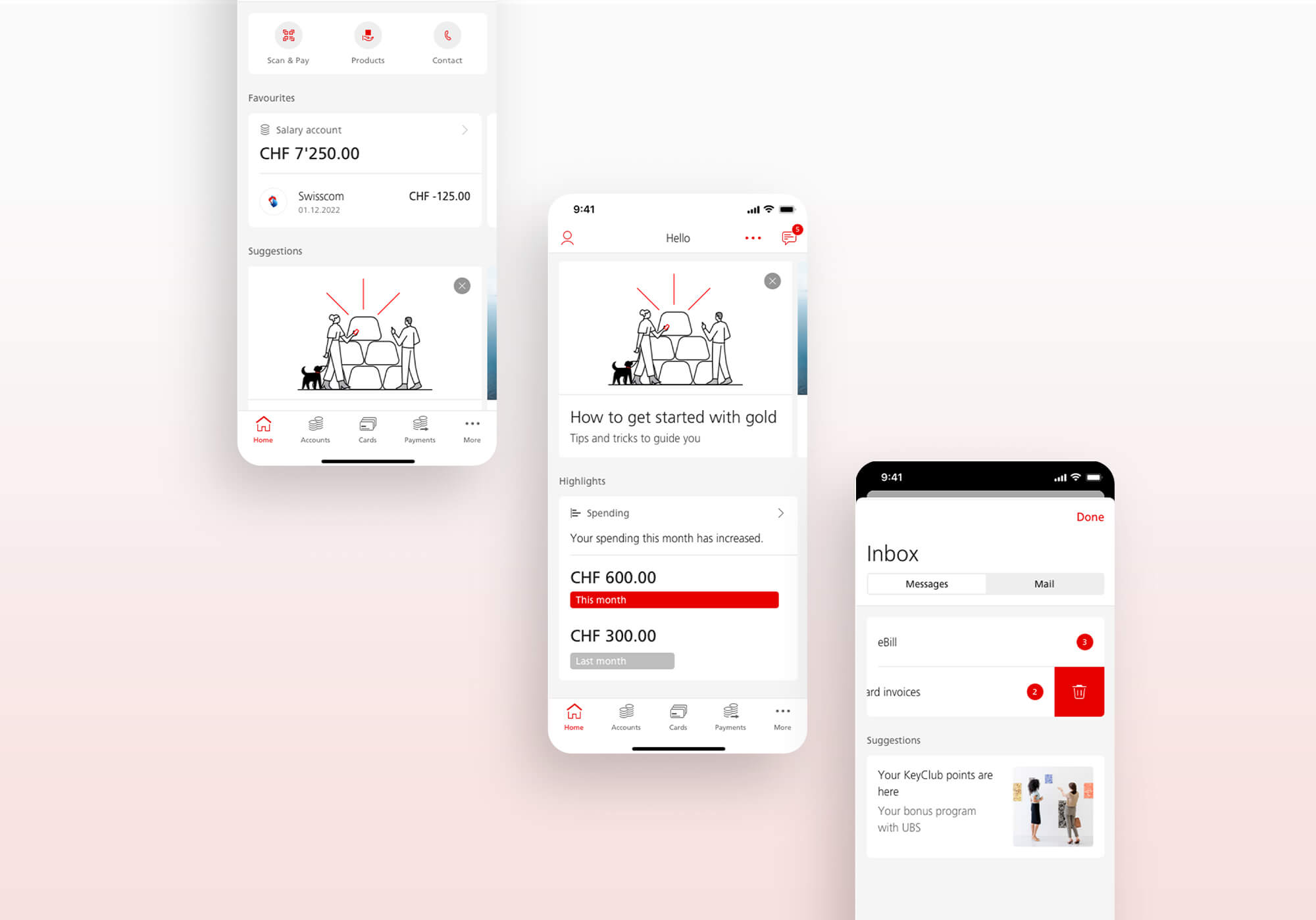 Mobile-First: Supporting UBS Designers in Banking App Redesign